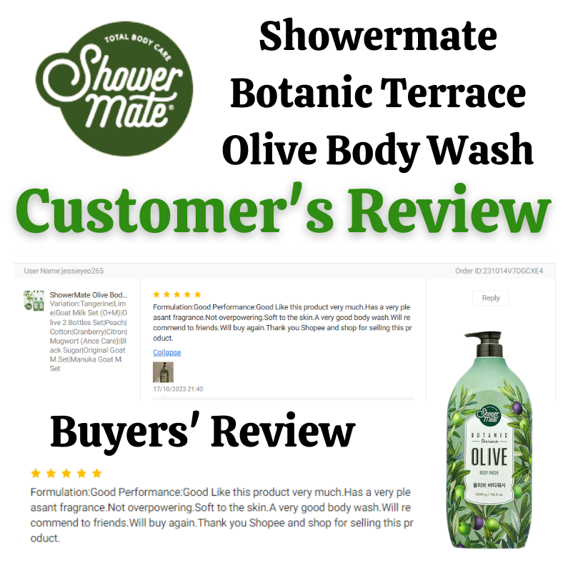 ShowerMate Olive Body Wash 1200ml (2 FOR $20.90) x Made in Korea x ...
