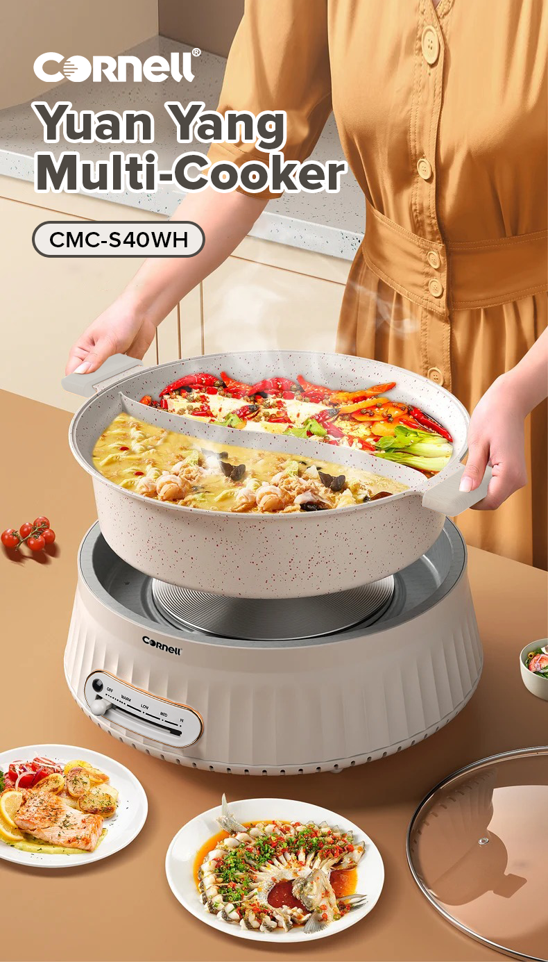 Cornell Steamboat Multi Cooker with Yuan Yang Pot | Shopee Singapore