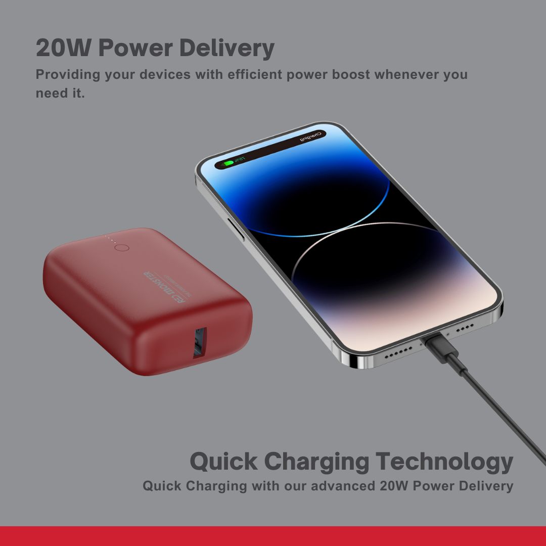 RedMonster Thunder Up Mini™ Super Charging Edition Engineered with QC ...