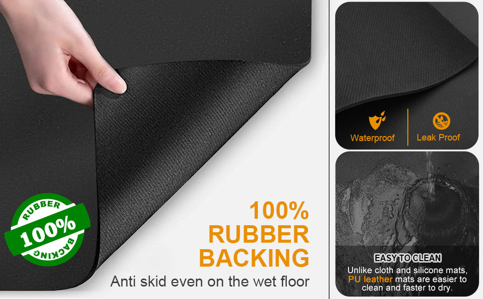 [SG]Large Kitchen Drain Mat Water Absorbent Mat Waterproof Diatomite ...