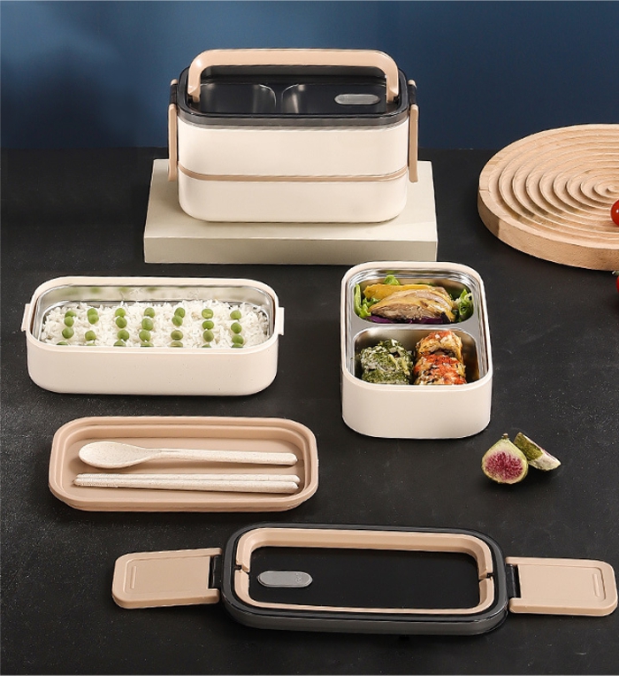 [SG Stock] Stainless Steel Lunch Box Bento Box & FREE Thermal Bag ...