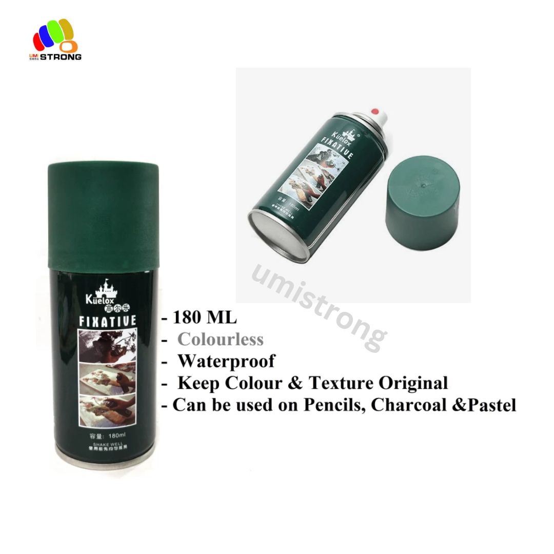 Kuelox Fixative Art Spray for Artwork Coating (watercolor, gouache ...