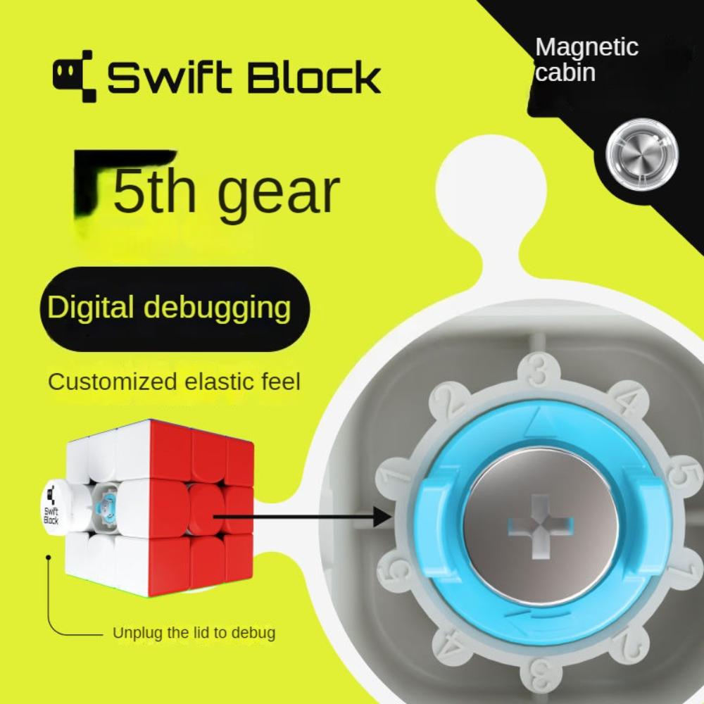 Swift Block 355S Magnetic 3x3 GAN Smooth Cube Educational Cube Puzzle ...
