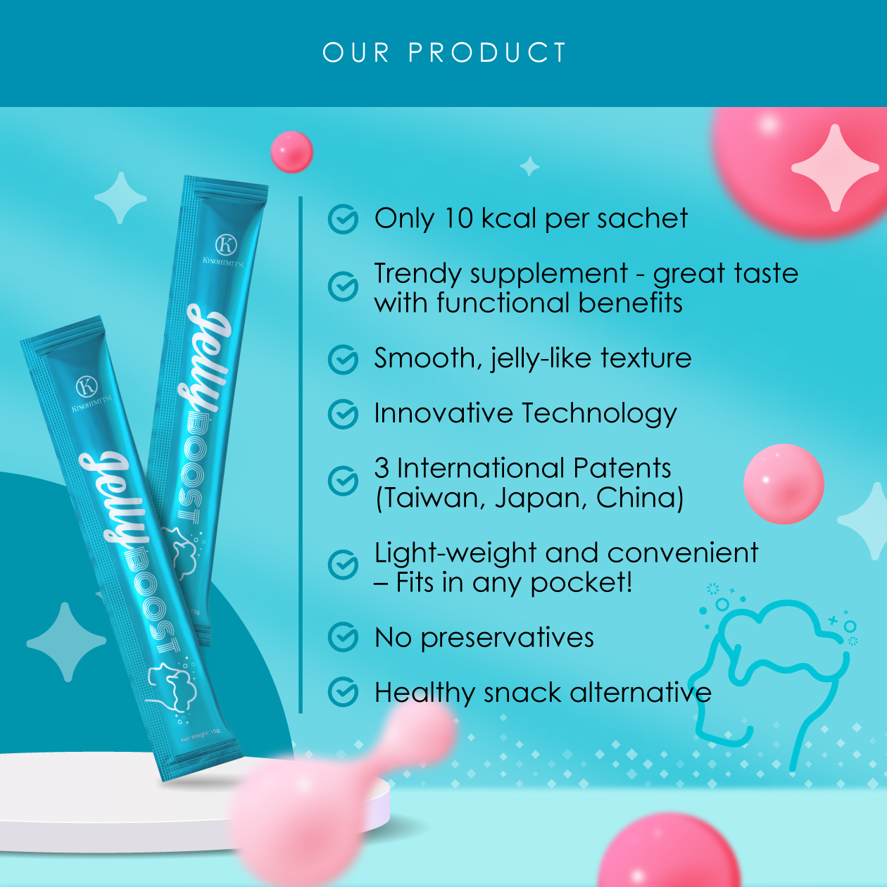 Kinohimitsu JellyBoost DHM Liver Health Dietary Supplement Jelly 15g ...