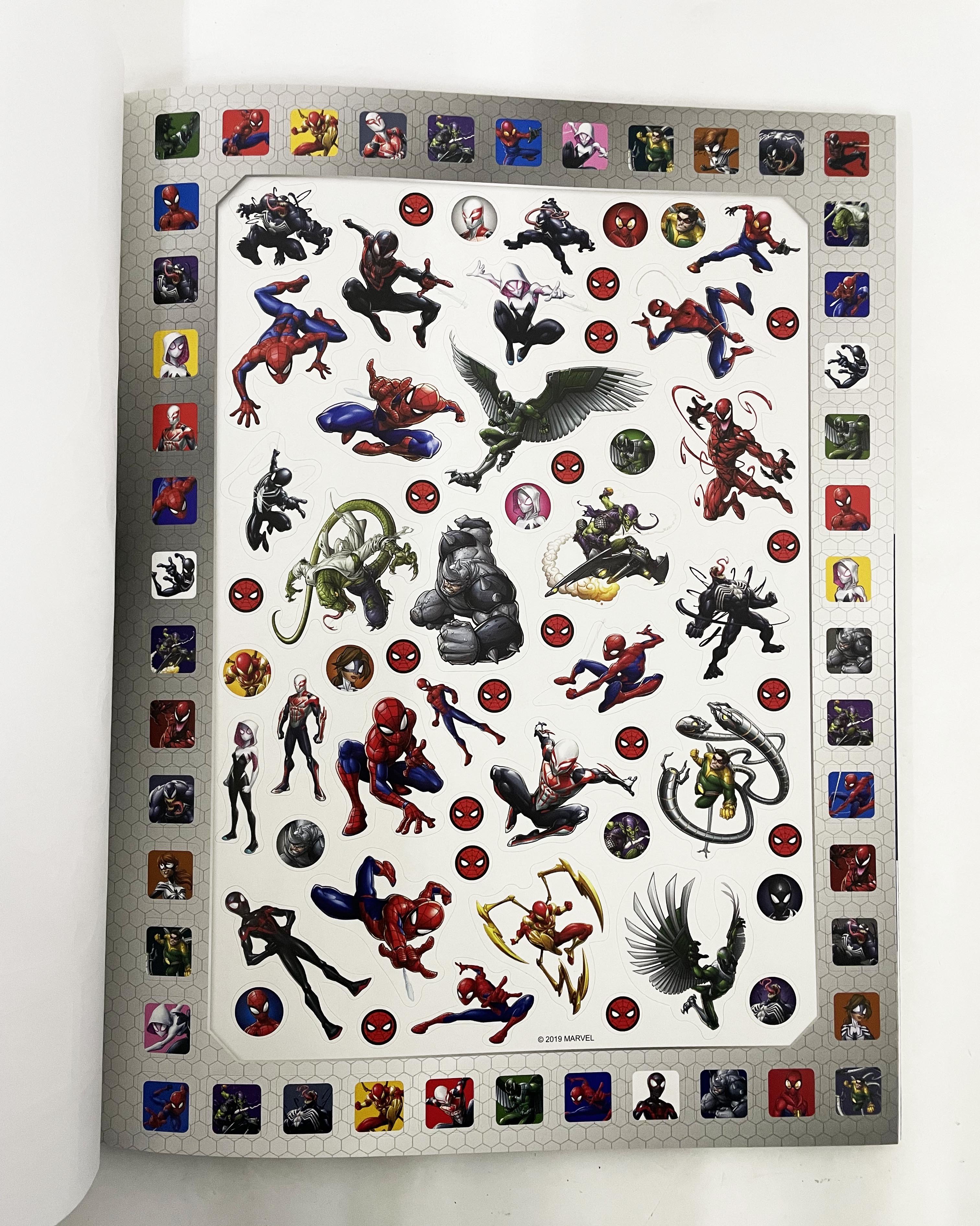 Marvel Spiderman Sticker Book & Activity For Kids Platinum Collection ...