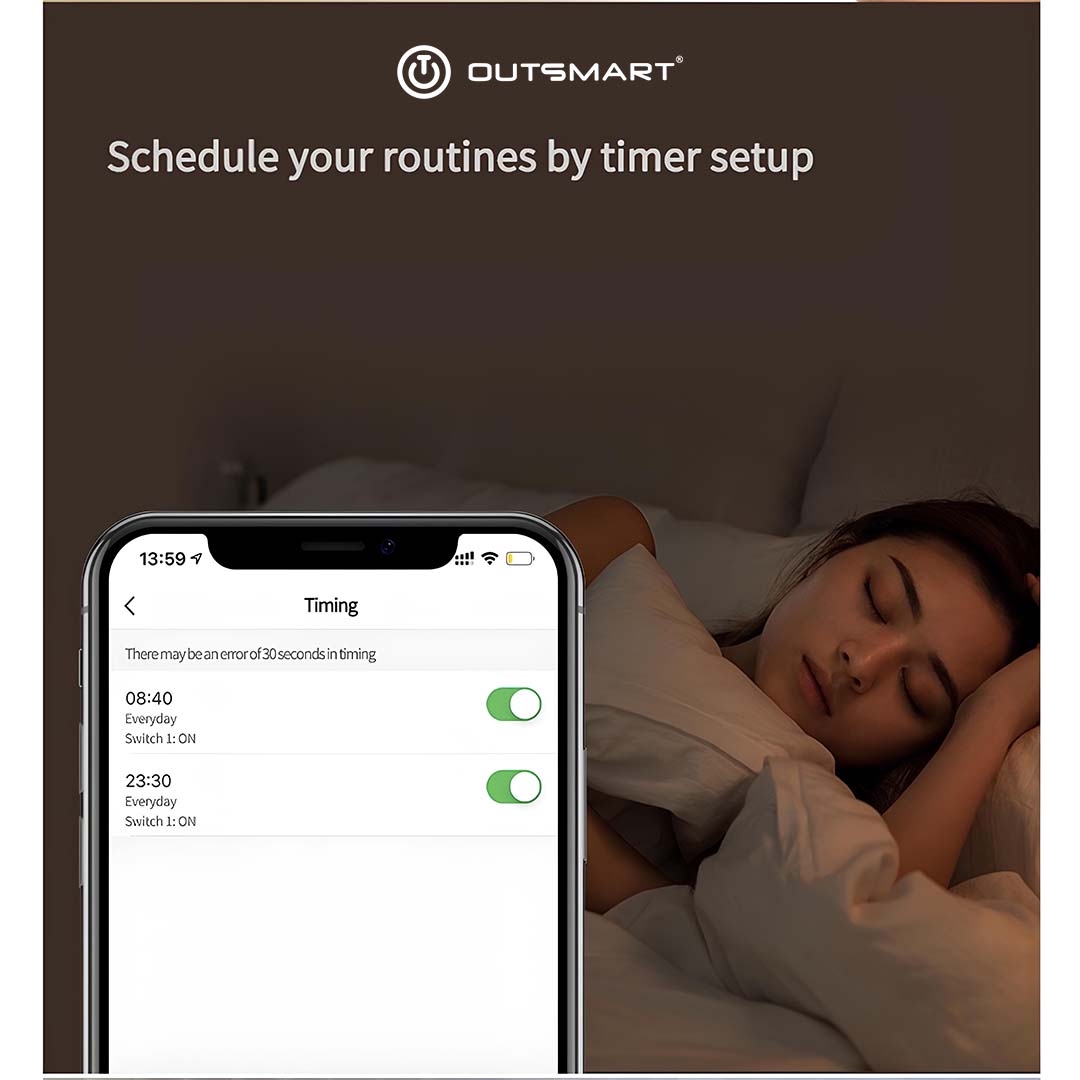 🇸🇬OUTSMART Wifi Smart wall Switch NO Neutral Fan & Light App Control ...