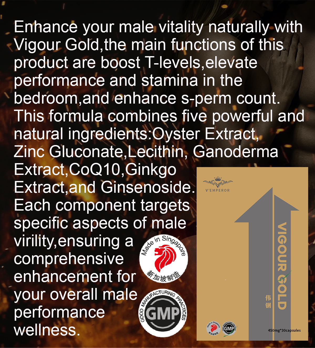 Vigour Gold Men's Extra Performance - Enhance Stamina, Strength ...