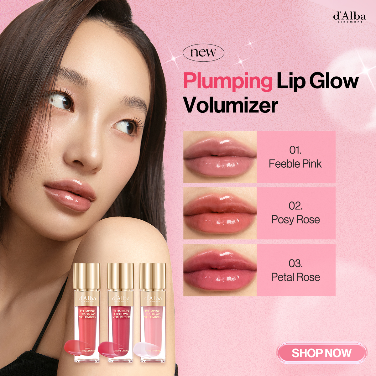 [d'Alba official] Plumping Lip Glow Mood Volumizer 5ml, Lip Gloss ...