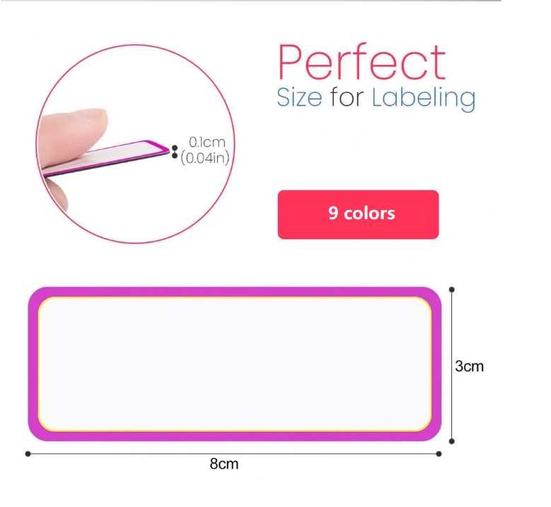 Magnetic Dry Erase Labels Name Plate Tags Flexible Magnetic Label ...