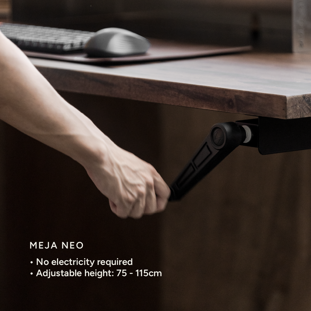 BALAK's Meja Neo |Adjustable Desk | Hand Crank Ergonomic Standing Table ...