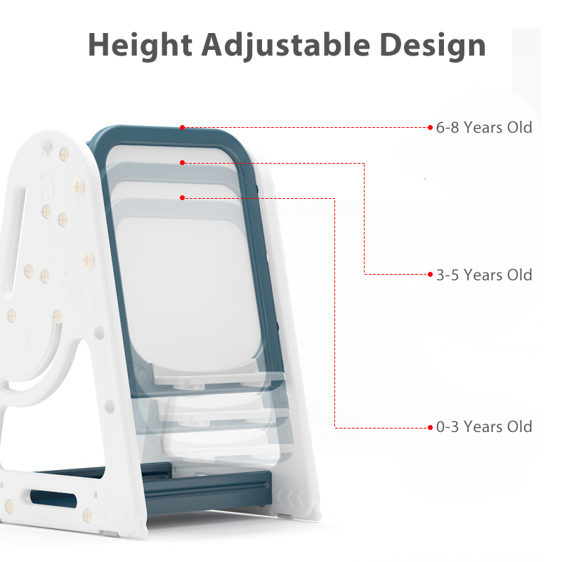 SG Stock - 4 In 1 Toddles Study Table Set Space Saver Fold-able Table ...