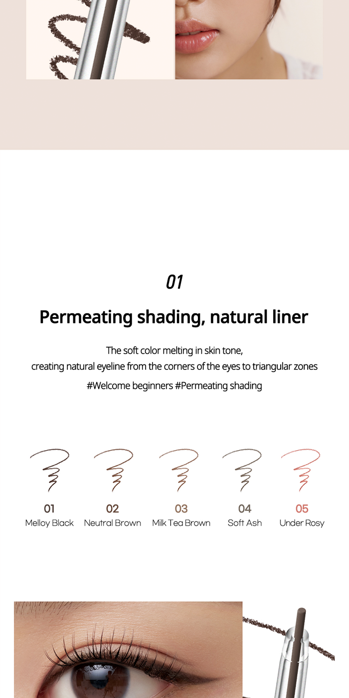 [PERIPERA] Speedy Pencil Eyeliner 0.14g (5Colors) | Shopee Singapore