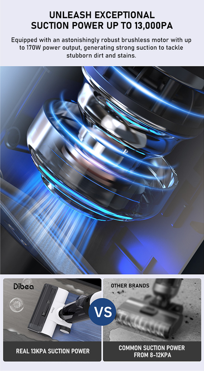 [NEW] Dibea H8 Cordless Smart Wet Dry Floor Washer & Vacuum Cleaner ...