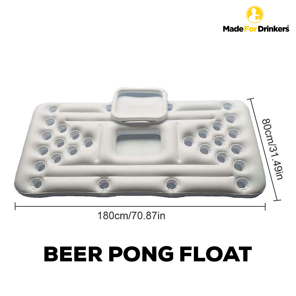 Floating Beer Pong Island - Pool Pong Table, Inflatable Floating Beer ...