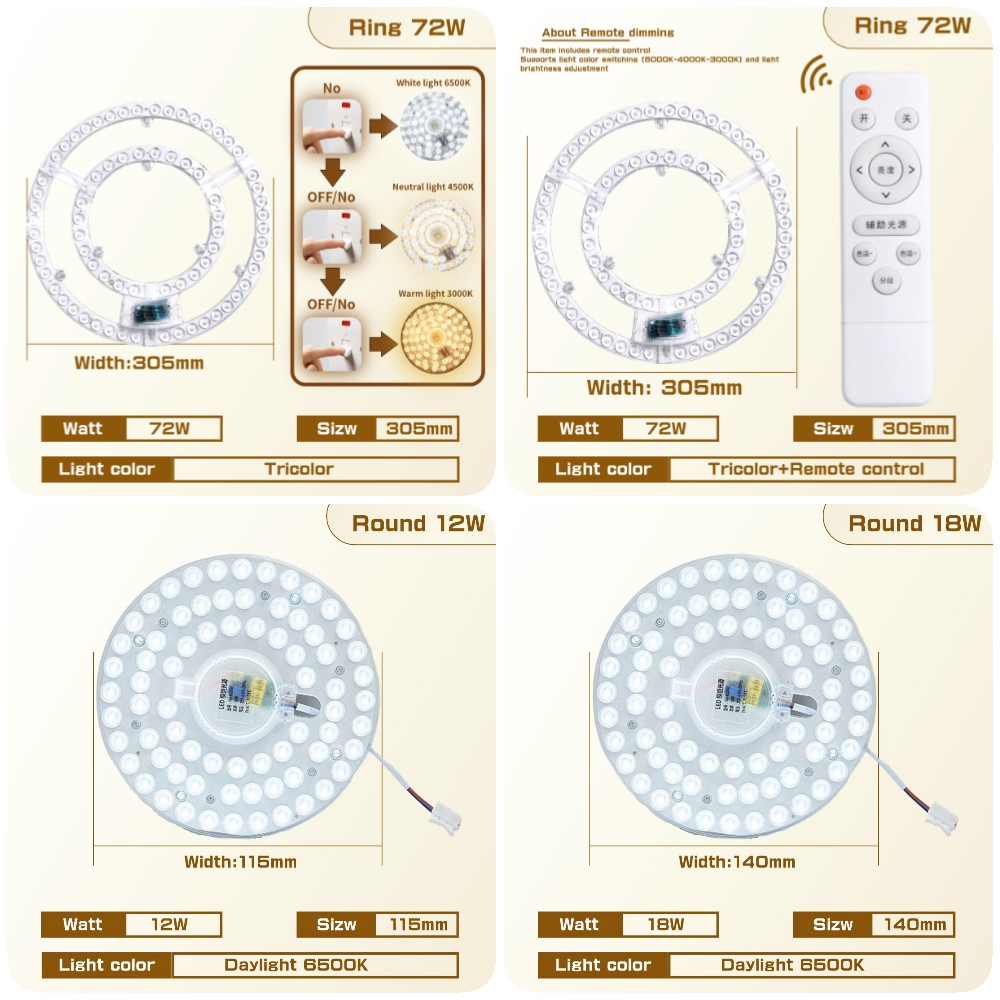 [Local Stock]LED Ceiling Light replacement Magnetic led light module ...