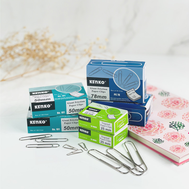 [SG Stock] Abel Kenko Paper Clip | Coloured PVC Paper Clip | Metal ...