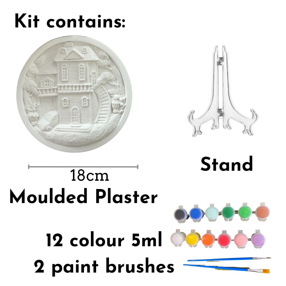 DIY Colour in Plaster Ceramic Painting Kit Art and Craft Kit | Shopee ...
