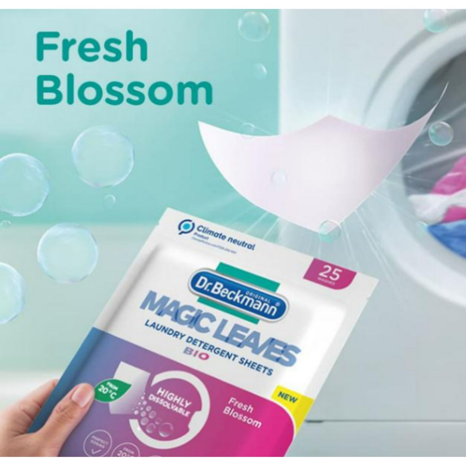 DR BECKMANN Magic Leaves Universal Laundry Detergent Sheets 25s ...