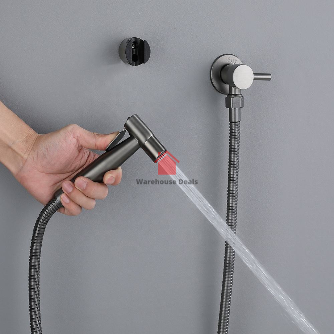 Quality Stainless Steel Bidet Spray Set Grey Toilet Bidet | Shopee ...