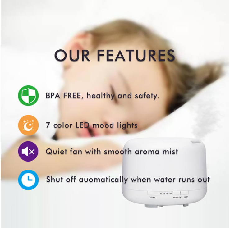 💯Local Stock💯 Big Capacity 500ML 4 in 1 Ultrasonic Air Diffuser ...