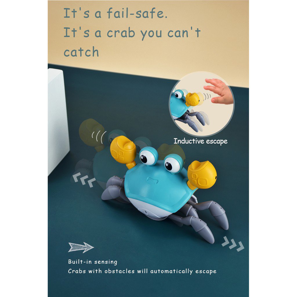 Crab Crawling Baby Toys New Fun Smart Sensor Toddler Toys Moving ...