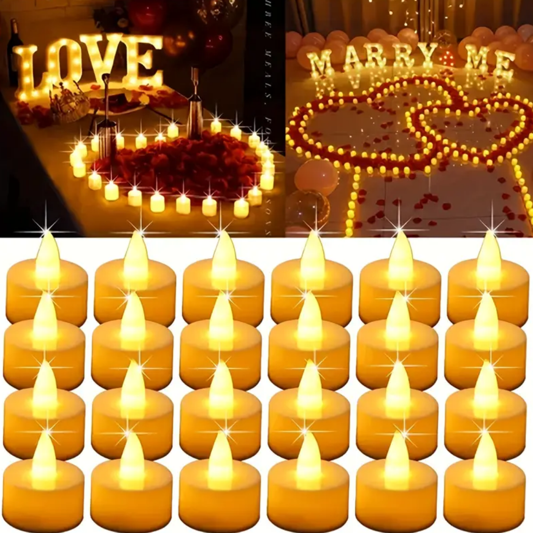 [SG SELLER[ Flameless LED Candle Electric Candles Wedding Proposal ...