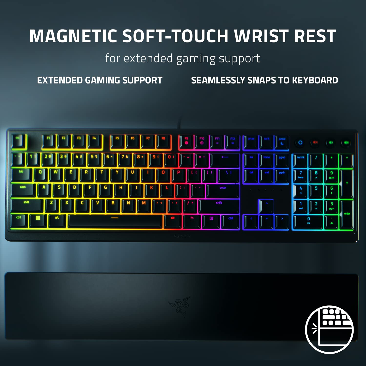 Razer Ornata V3 Low-profile Mecha-membrane RGB Keyboard RZ03-04460100 ...