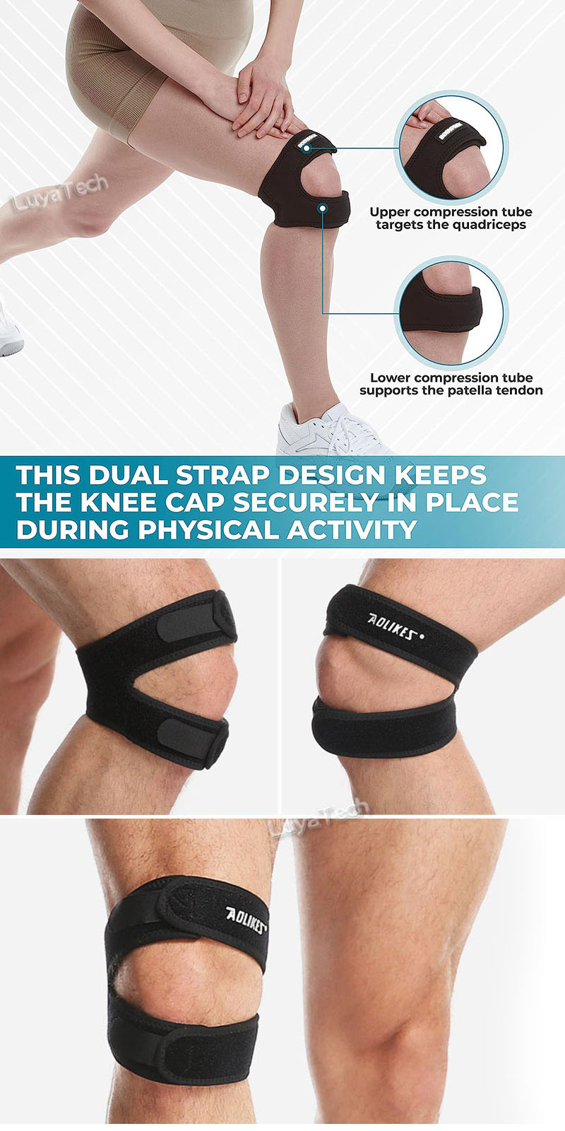 Patella Knee Straps (SG Local Seller) Patellar Tendon Support Knee ...