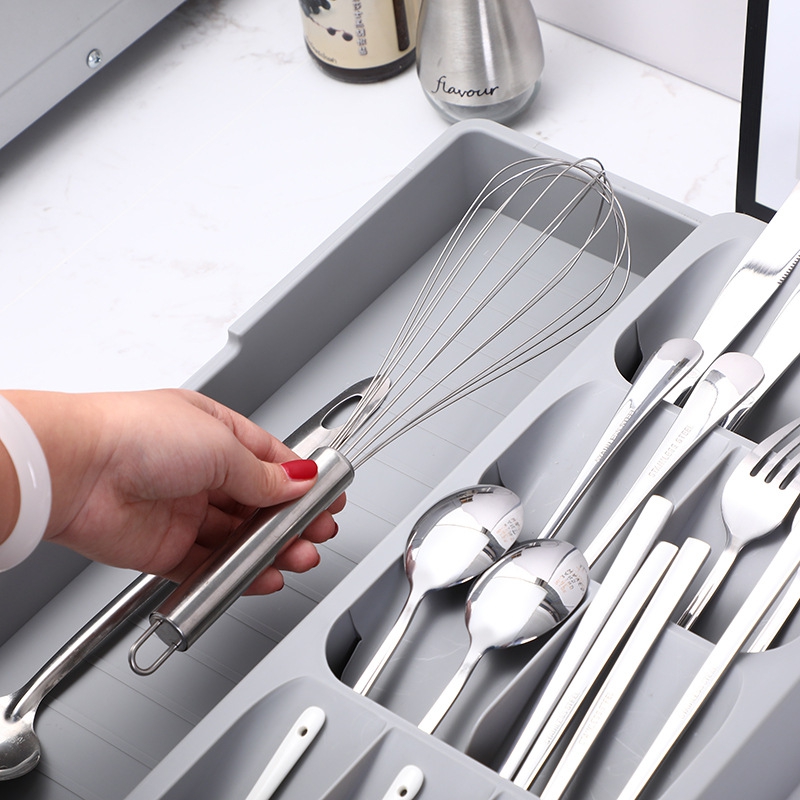 [SG Stock] Expandable Kitchen Drawer Organiser Tray | Cutlery Holder ...
