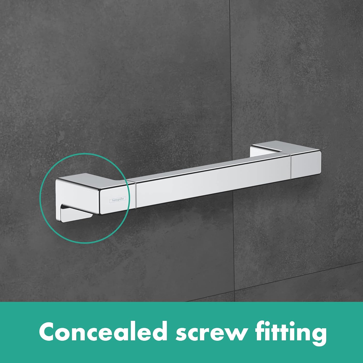 hansgrohe Addstoris Grab Bar / Towel Rail 35cm (Chrome) | Shopee Singapore