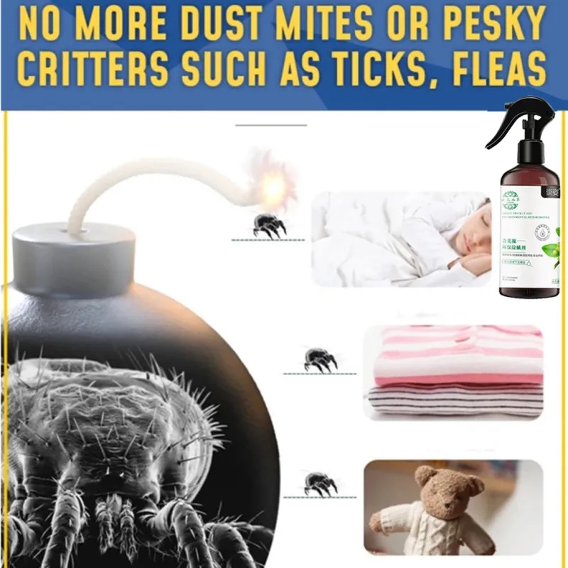 Dust Mite Remover Spray 300ml 云南本草青花椒除Anti Bed Bug Dust Mites Bugs ...