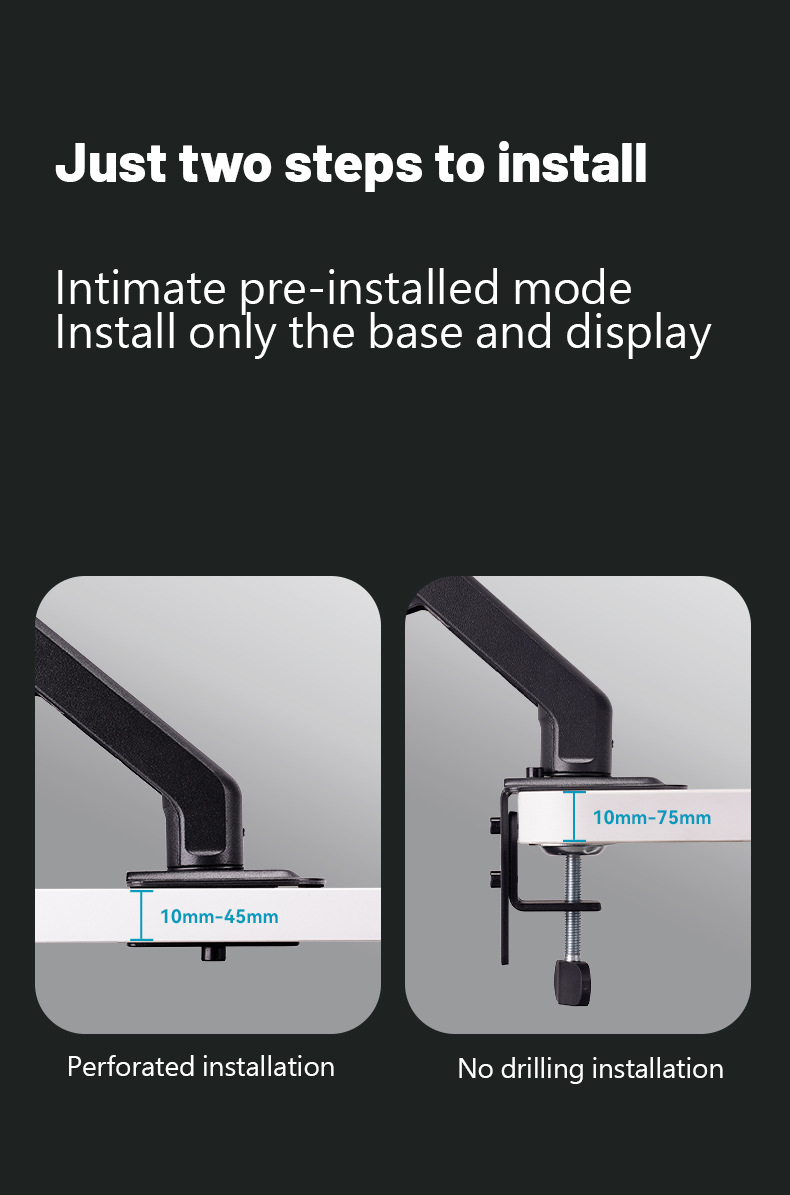 🇸🇬 [READY STOCK] Monitor Arm Ergonomic Desktop Stand Fully Adjustable ...