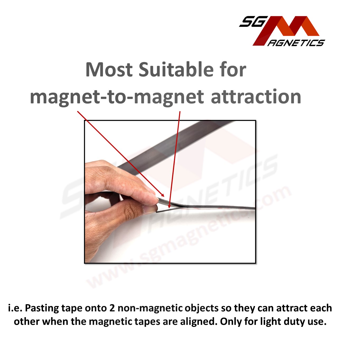 1mm Flexible Magnet Tape - 0.1cm Thin WEAK Magnetic Tape with 3M ...