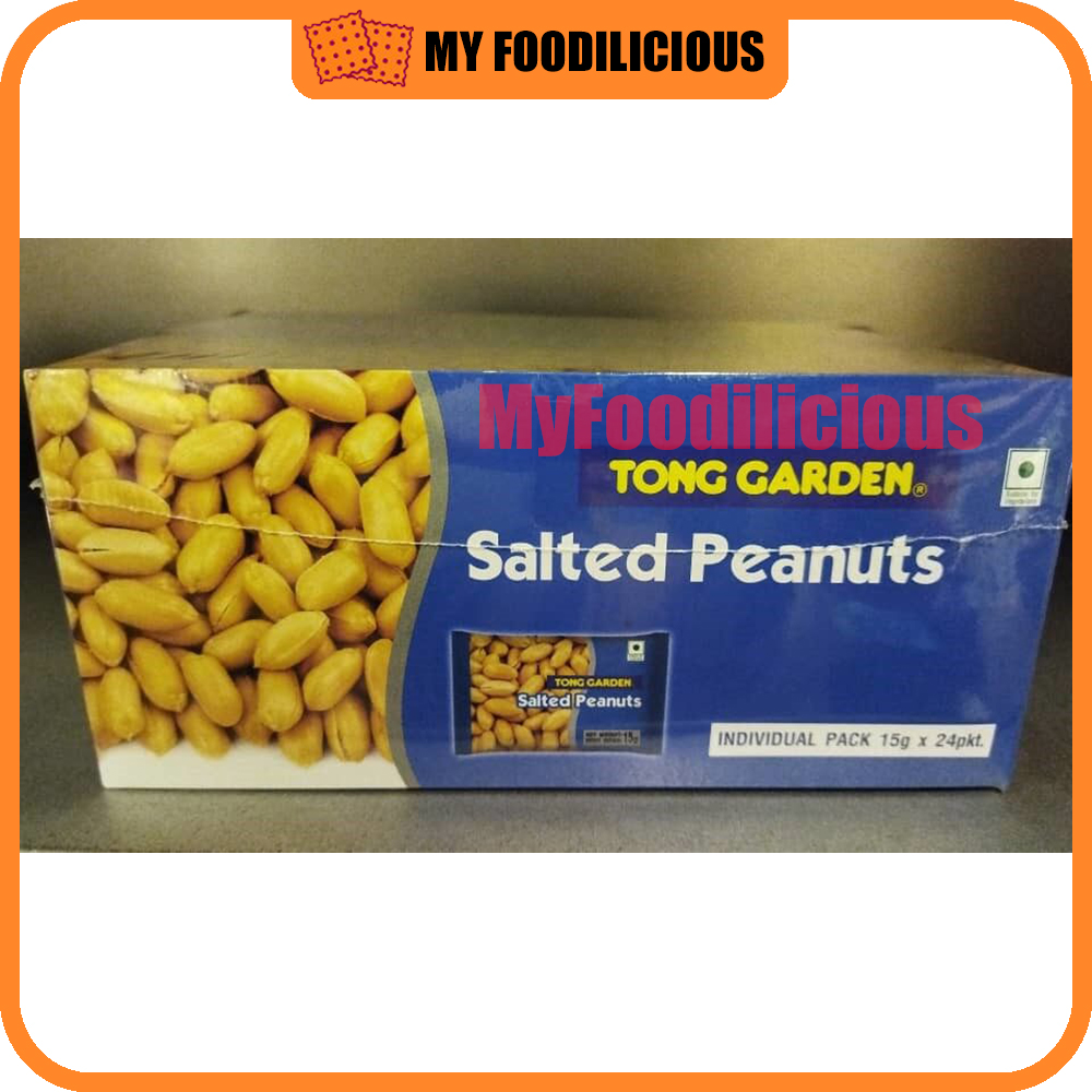 Tong Garden Salted Peanuts 24 packs x 15g | Shopee Singapore