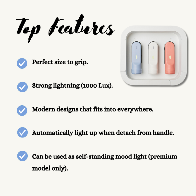 [UNIVIS] 1000 LUX Flashlight Home Design Flashlight with holder Hotel ...