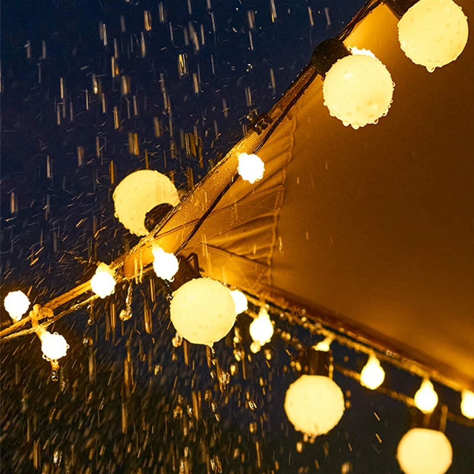 ️5M 20LED G50 Lampu raya Round Bulb Fairy lights LED Fairy Twinkle ...