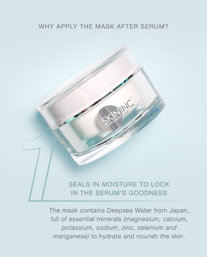 Skin Inc Pure Deepsea Hydrating Overnight Mask - Hydrating Gel Mask ...