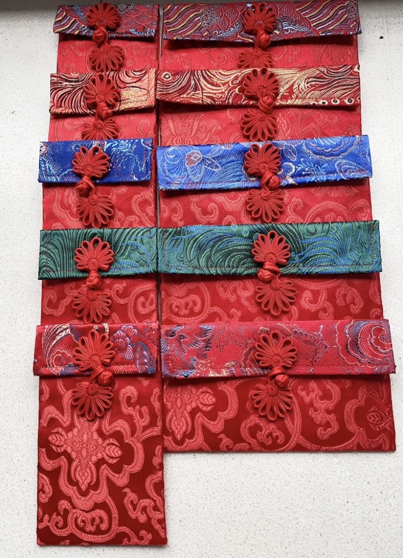 CNY Brocade Red Packet / Silk Embroidery Ang Bao Pouch (SG Stocks ...