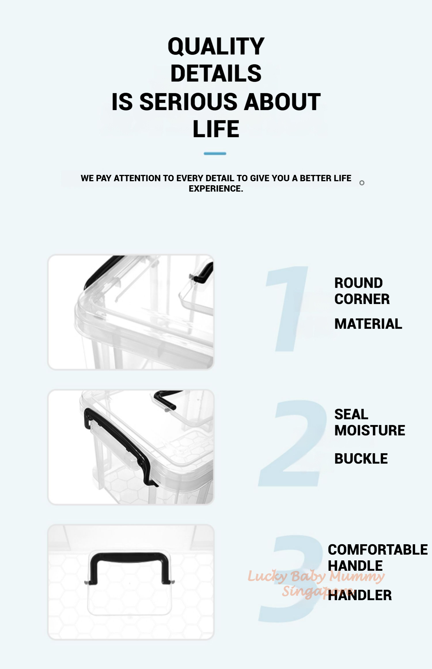 Transparent Multi-Use Mini Storage Box / Plastic Storage Container With ...