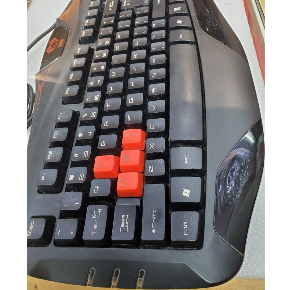 E-Blue Cobra Combatant-X WASD LED Wired Gaming Keyboard | Black ...
