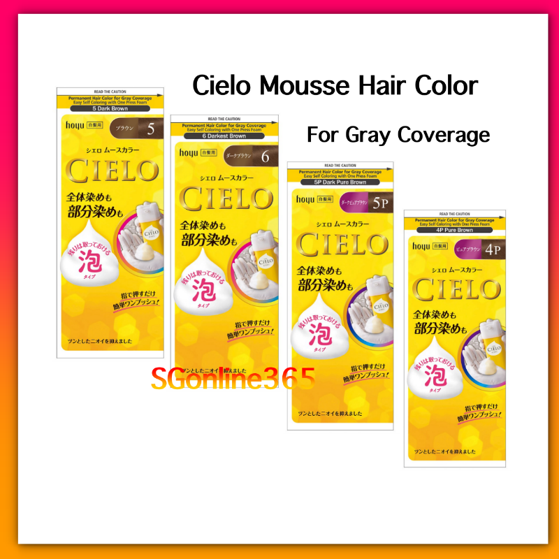 Cielo Mousse Hair Color for Gray Coverage (50g) | Shopee Singapore