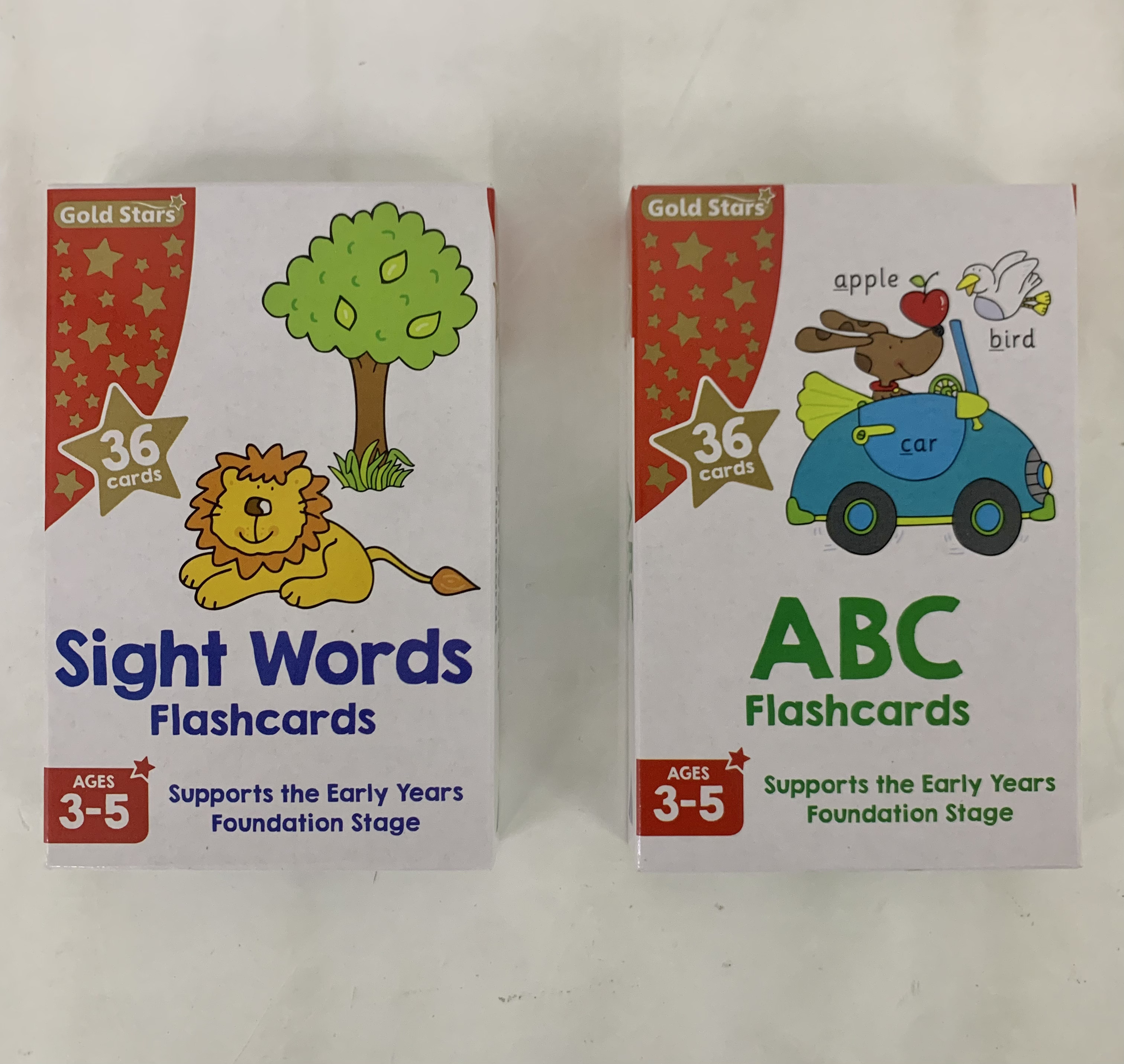 Flashcards ABC & First Words Early Learning Pack of 72 Cards for Kids ...