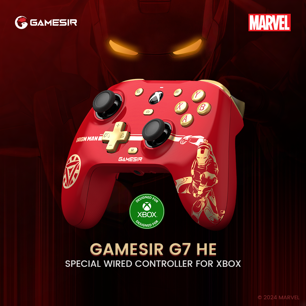 GameSir G7 HE Xbox Wired Controller Iron Man Limited Edition | Shopee ...