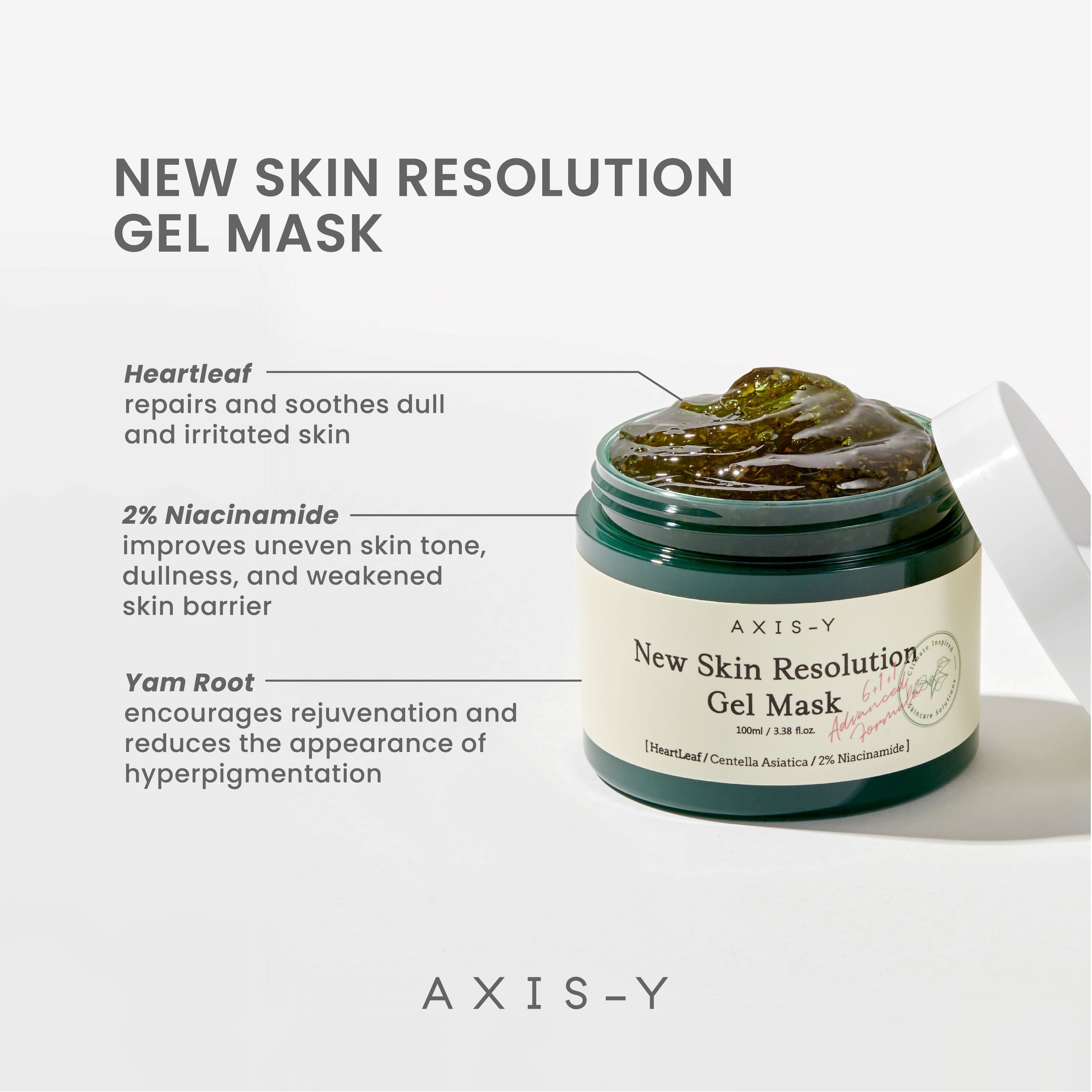 [AXIS-Y OFFICIAL] New Skin Resolution Gel Mask| Improves Irritation ...