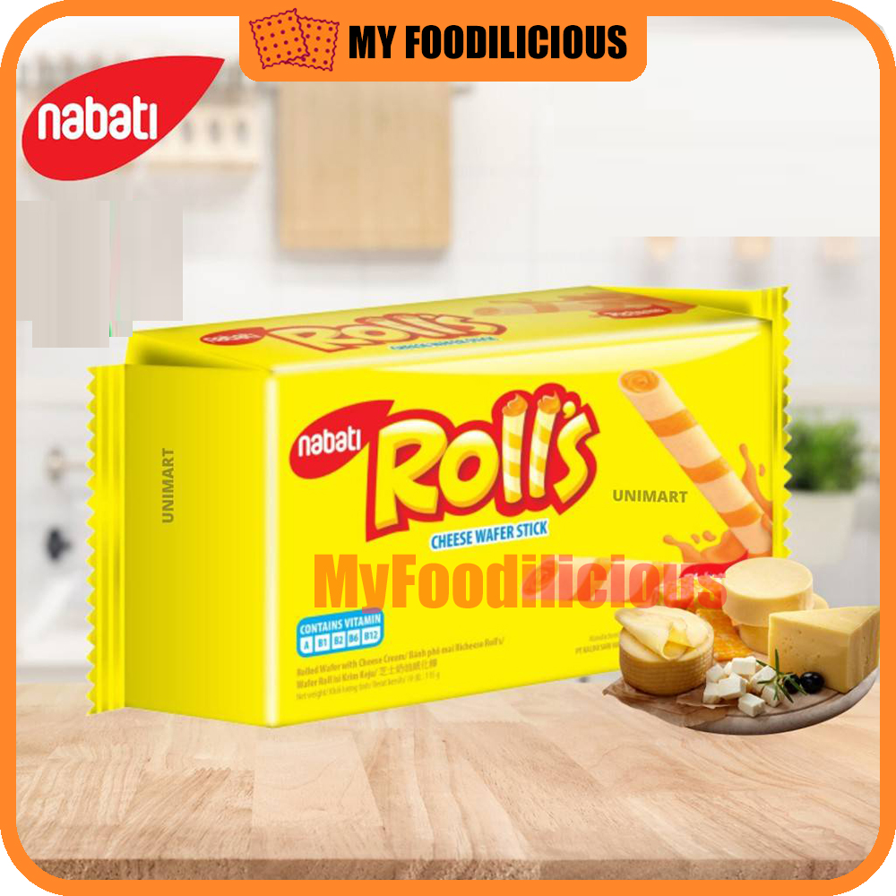 Nabati Rolls Cheese Wafer Stick 115g | Shopee Singapore