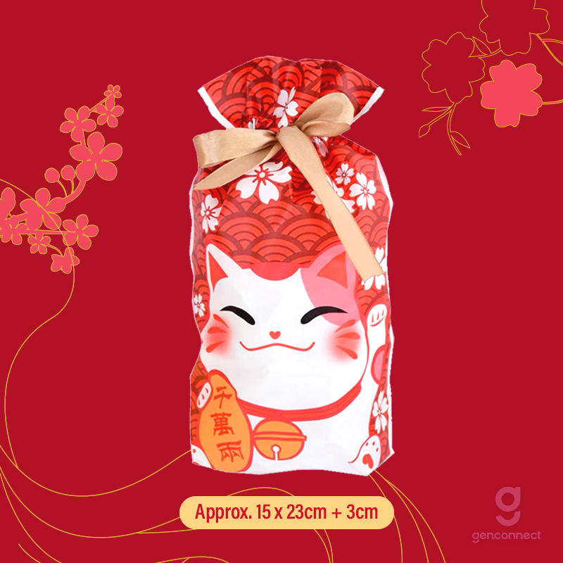 [20/50 Pcs Sale] CNY Candy Bag Plastic Drawstring Gift Bags Paper bag ...