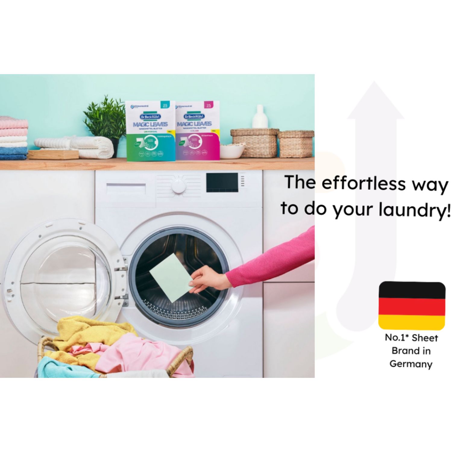 DR BECKMANN Magic Leaves Universal Laundry Detergent Sheets 25s ...