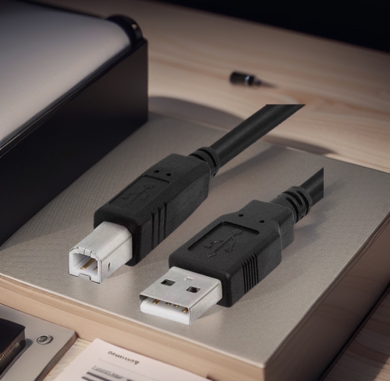 USB 2.0 Cable for all Printer | USB 2.0 AM to USB 2.0BM Cable Black ...