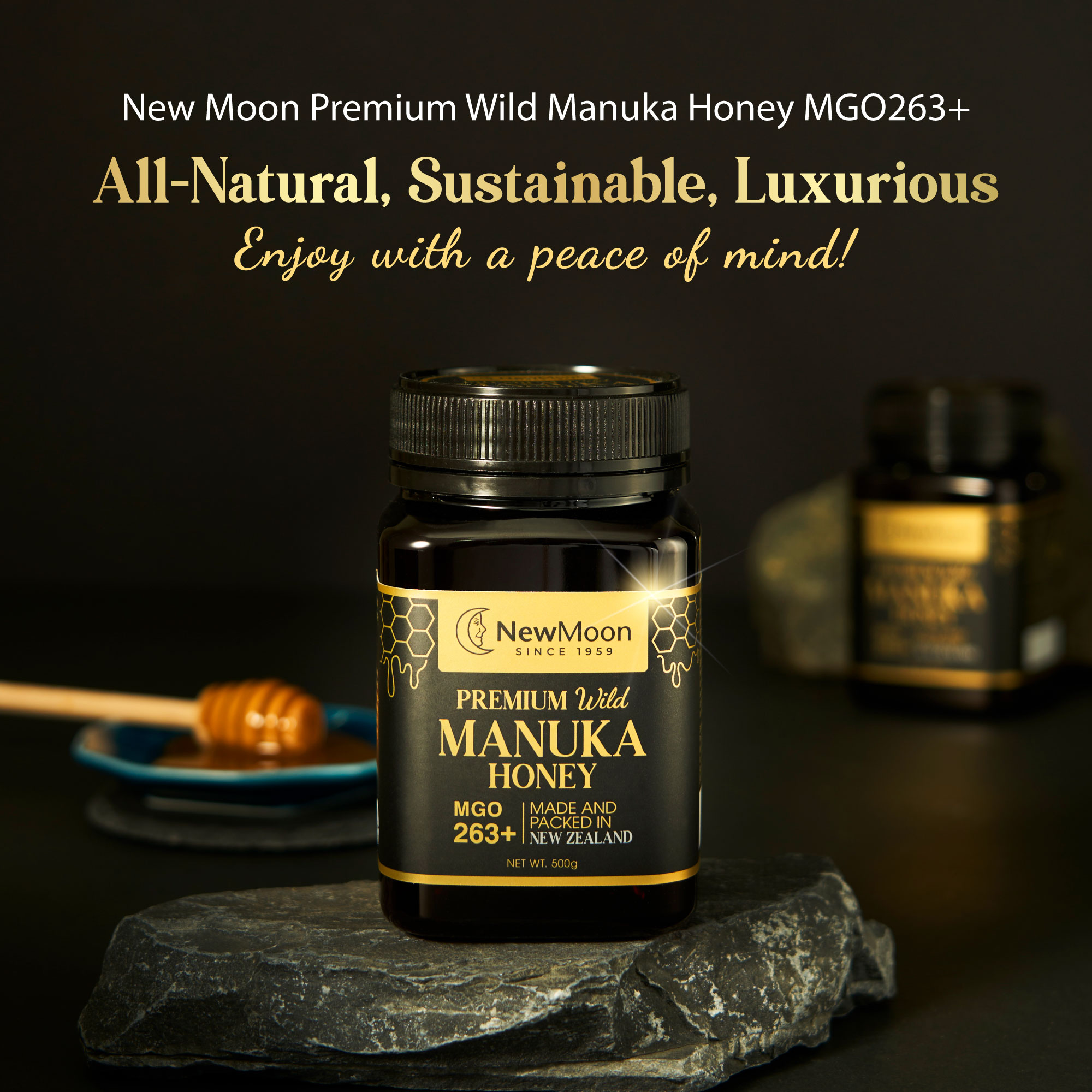 New Moon Premium Wild Manuka Honey MGO263+ 500g | Shopee Singapore