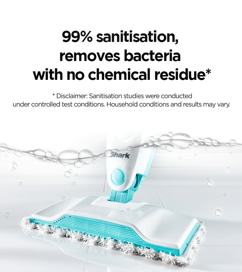 Shark Steam Mop 375ml, Floor cleaning mop with 2 Dirt Grip Pads ...